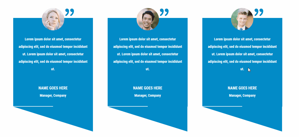 Divi Testimonials Module Layouts Pack | Divi-Childthemes.com