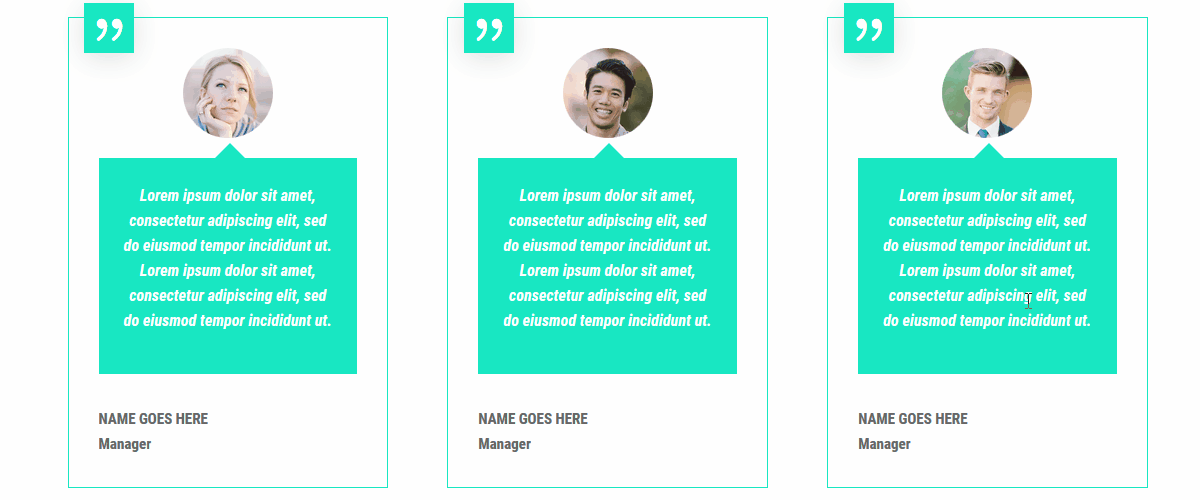 Divi Testimonials Module Layouts Pack | Divi-Childthemes.com