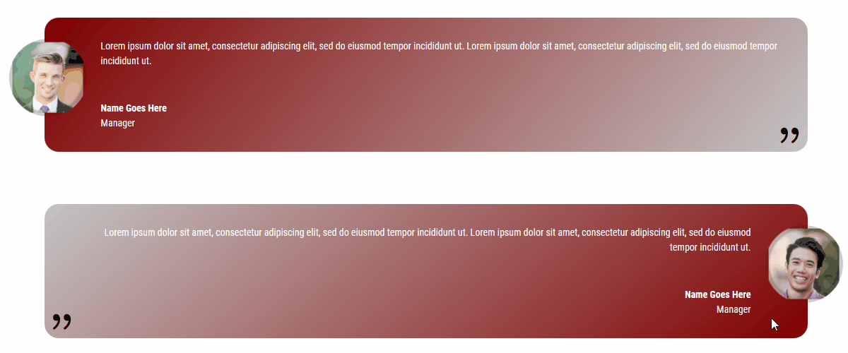 Divi Testimonials Module Layouts Pack | Divi-Childthemes.com
