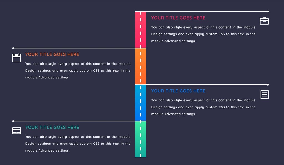 Divi Timeline Layouts Pack | Divi-Childthemes.com